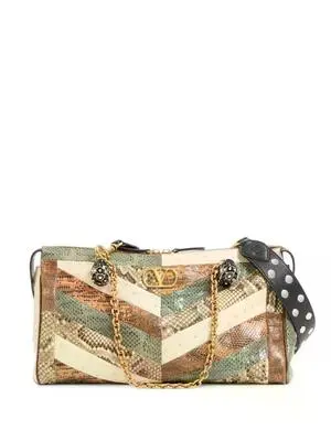 Valentino Garavani Panthea Medium Shoulder Bag In Exotic Leather