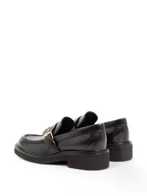 Valentino Garavani Vlogo Embossed Calfskin Moccasins