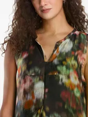 ALLSAINTS Sybil Floral Print Sleeveless V-neck Mini Dress