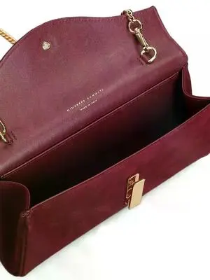 GIUSEPPE ZANOTTI Logo-plaque Chain-link Clutch Bag