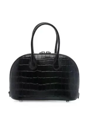 SELF-PORTRAIT Embossed Leather Handbag With Charms