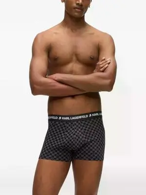 Karl Lagerfeld Monogram Trunks - Black