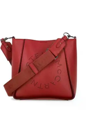 Stella McCartney Perforated Logo Shoulder Bag - Red