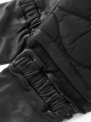 ARISTIDE NAJEAN Opera Quilted Leather Gloves - Black