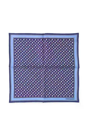 FERRAGAMO Primavera Silk Pocket Square