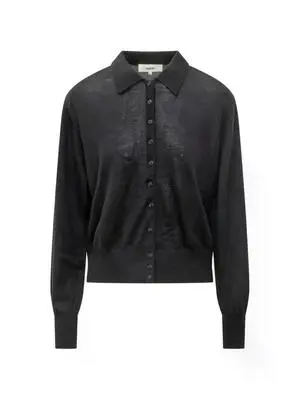 Ba&sh Boston Polo-collar Shirt - Grey