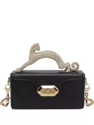LANVIN Nano Pencil Cat Clutch Bag - Black