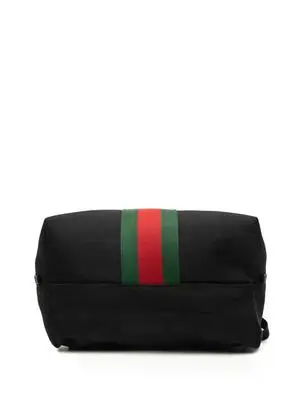 Gucci Canvas Techno Web Fold Over Backpack
