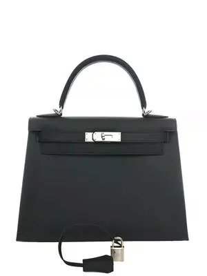 Hermès 2016 Kelly Ii Sellier 28 Satchel - Blue