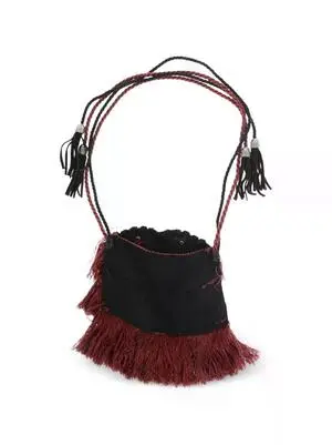 Dsquared2 Statement Necklace With Fringed Trim And Tassel Charms