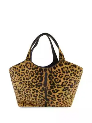 Saint Laurent Medium Icare Leopard Print Tote Bag