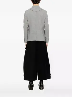 Comme Des Garçons Houndstooth-pattern Panelled Jacket