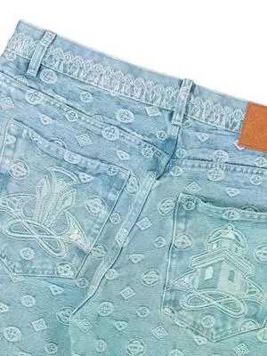 Casablanca Carpet Jacquard Baggy Jeans