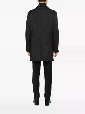 Corneliani Herringbone Single-breasted Coat