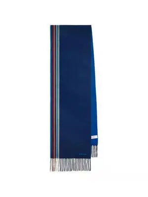 Paul Smith Signature Stripe Woven Scarf - Blue
