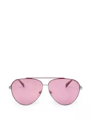 MAX&CO. Pilot-frame Double-bridge Sunglasses - Silver