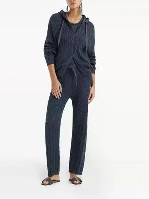Brunello Cucinelli Ribbed Tank Top With Satin Trim