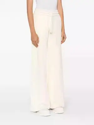 Off-White Cotton Track Pants With Signature Arrows Motif