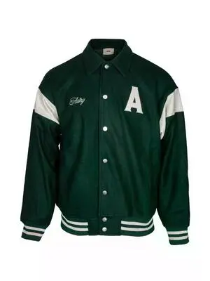 AUTRY Logo-patch Panelled Jacket - Green