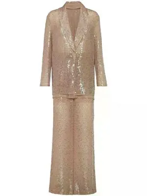 Brunello Cucinelli Sequinned Silk Single-breasted Suit