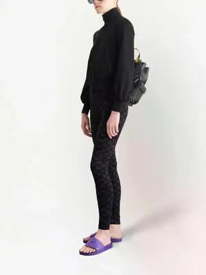 Off-White Flock Monogram Performance Leggings