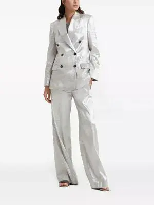Brunello Cucinelli Metallic Linen-blend Suit