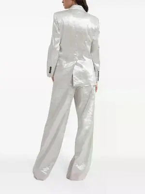 Brunello Cucinelli Metallic Linen-blend Suit