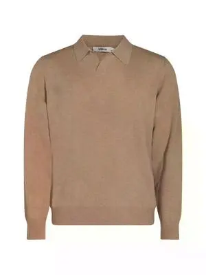 Altea Polo-collar Wool Sweater - Neutrals