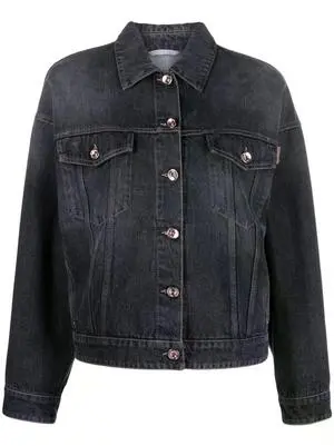 Brunello Cucinelli Monili Embellished Denim Jacket