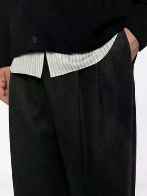 Emporio Armani Pleated Wide-leg Trousers