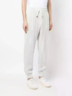 Brunello Cucinelli Drawstring-waist Cotton Track Pants