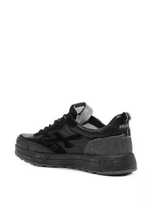 Premiata Nous Panelled Leather Sneakers
