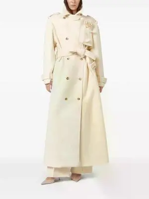 Giuseppe Di Morabito Rose Detail Double-breasted Coat