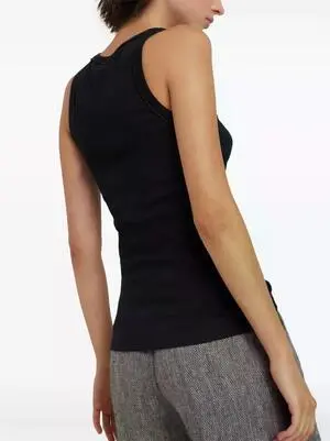 Brunello Cucinelli U-neck Fine-ribbed Tank Top