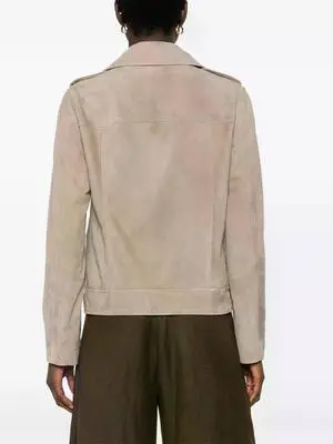 Brunello Cucinelli Suede Biker Jacket