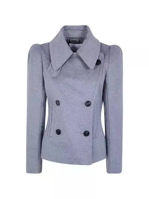 7 For All Mankind Double-breasted Blazer With Notched Lapels