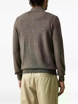 AERONAUTICA MILITARE Logo-embroidered Wool Sweater