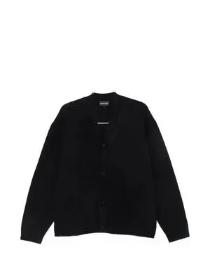 Emporio Armani V-neck Knitted Cardigan - Blue