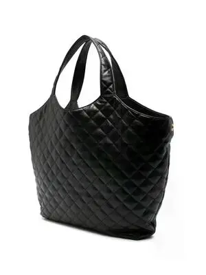 Saint Laurent Icare Quilted Leather Shoulder Bag