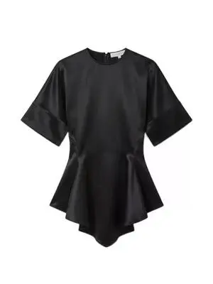 Stella McCartney Handkerchief-sleeve Satin Top