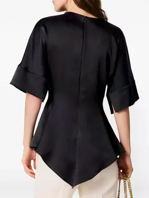 Stella McCartney Handkerchief-sleeve Satin Top