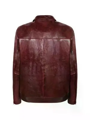 Emporio Armani Zip-up Leather Jacket