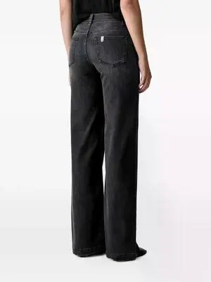 Liu Jo Crystal-embellished Wide-leg Jeans