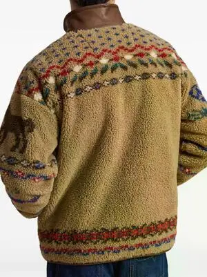 Polo Ralph Lauren Graphic-intarsia Fleece Sweatshirt