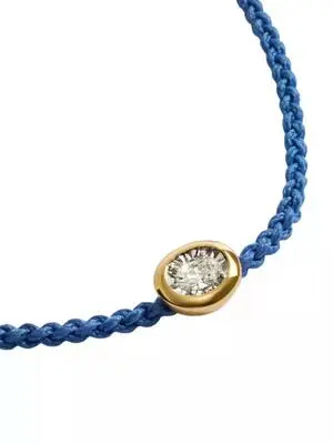 Monica Vinader Oval Cord Diamond Bracelet - Blue