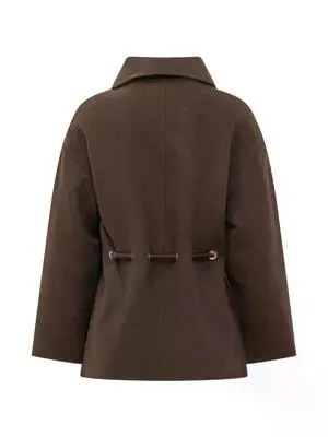 Ba&sh Kam Drawstring Waist Coat - Brown