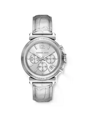 Michael Kors Maren Chronograph 39mm Watch - Silver