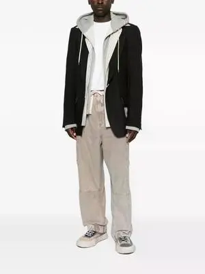 Mihara Yasuhiro Drawstring-waist Panelled Cargo Pants - Neutrals