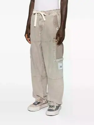 Mihara Yasuhiro Drawstring-waist Panelled Cargo Pants