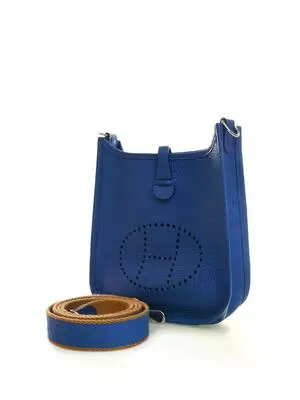 Hermès Clemence Evelyne Tpm 16 Crossbody Bag - Blue